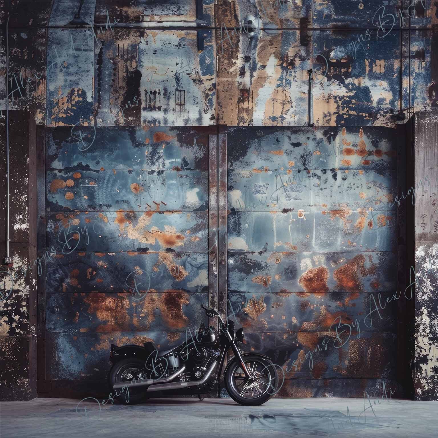 Motorcycle Digital Backdrop Overlay Wedding Background Event Photo ...