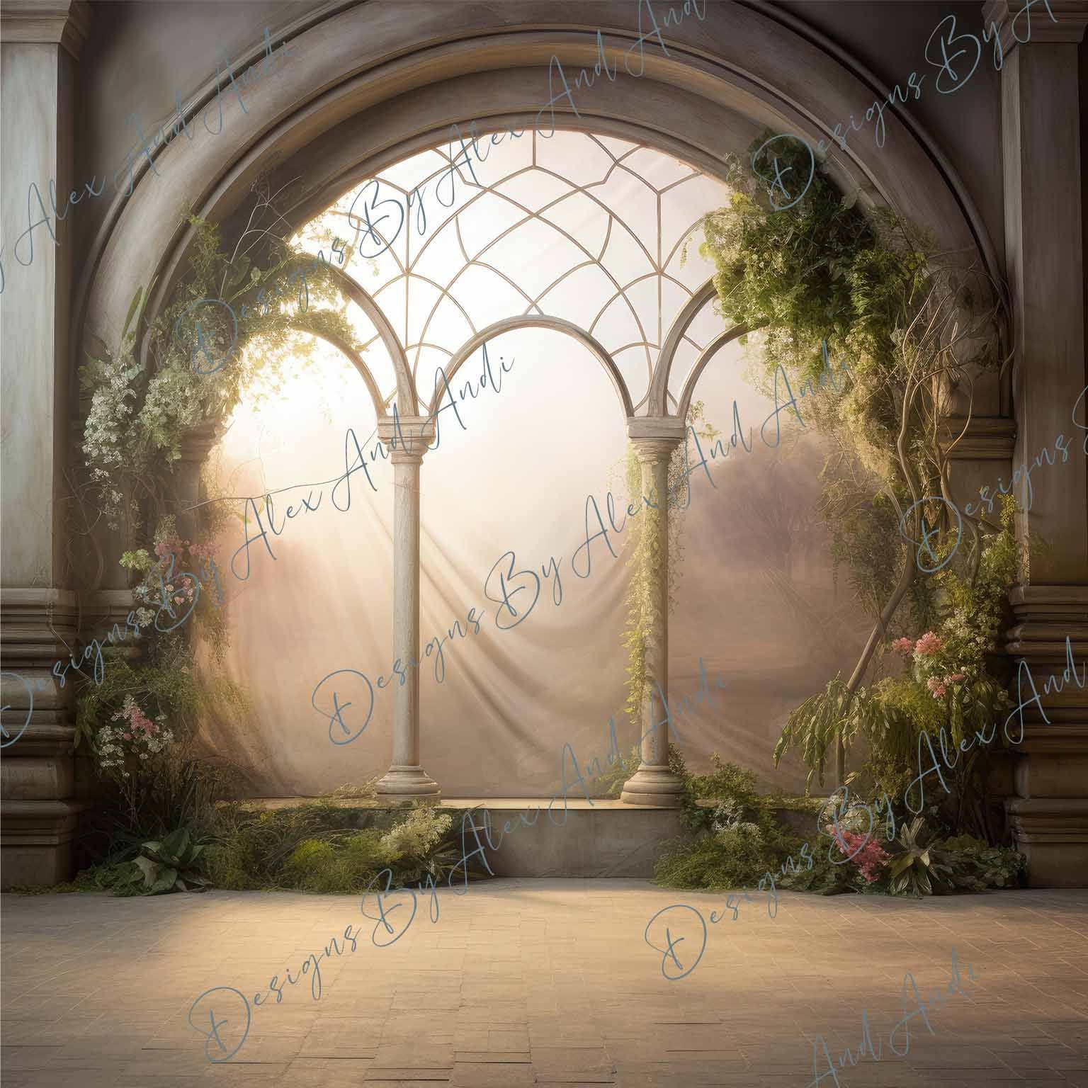Arch Picture Backdrop Background Digital Birthday Child Photo Shoot ...
