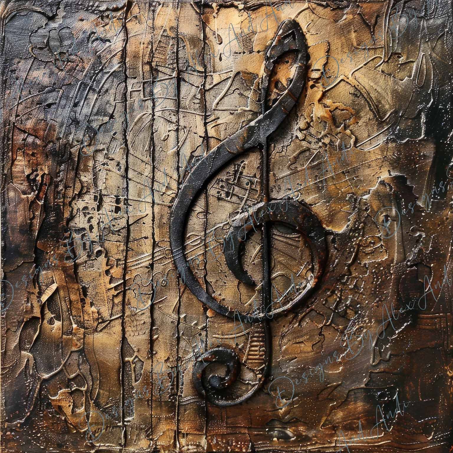 Music Wallpaper Photo Shoot Wall Paper Digital Backdrop Notes Picture ...