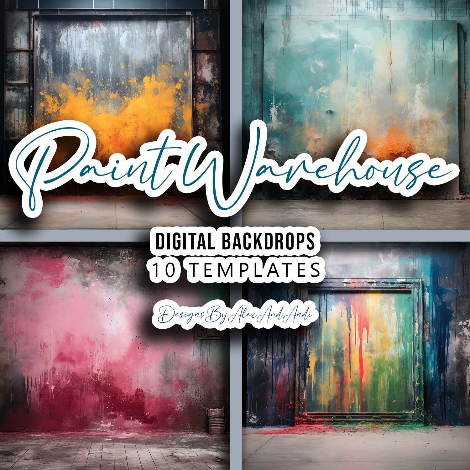 Paint Warehouse Digital Backdrop Overlay Background Birthday Child ...