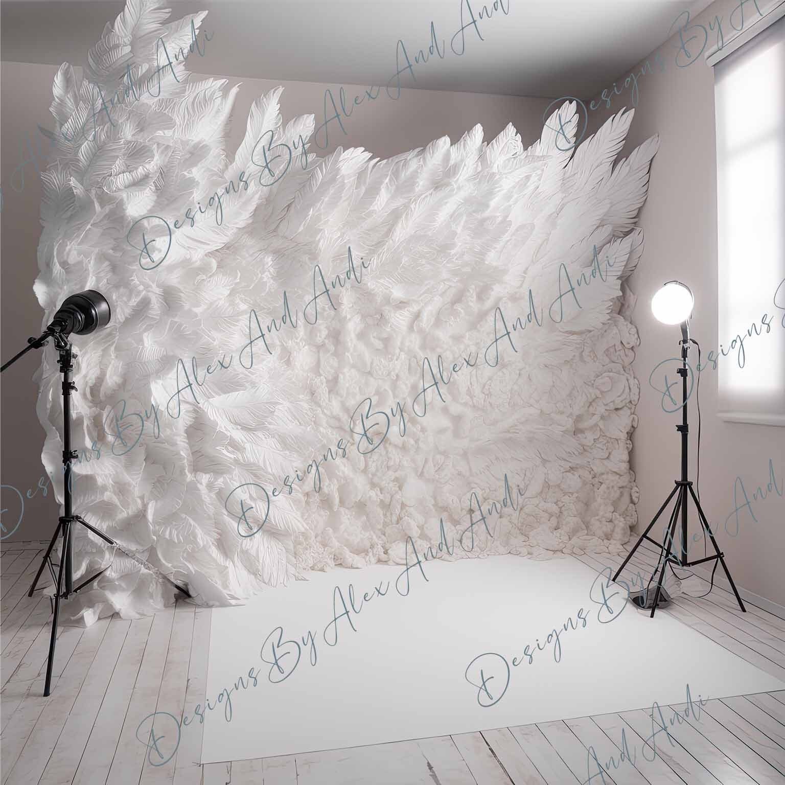 Angel Wings Backdrop Angelwings Backdrop Background Digital Photo Shoot ...