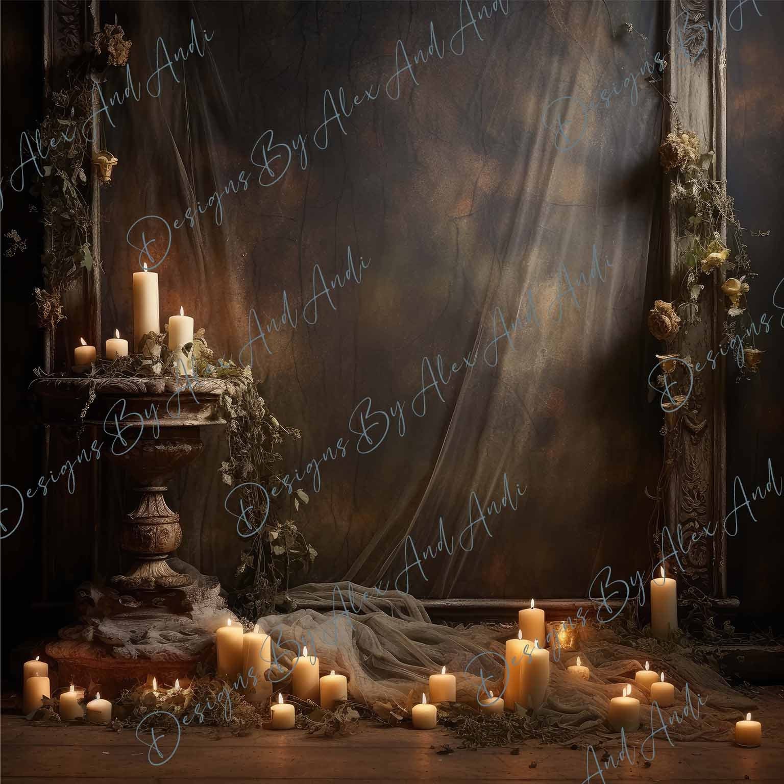 Candle Light Backdrop Background Digital Birthday Child Photo Shoot ...