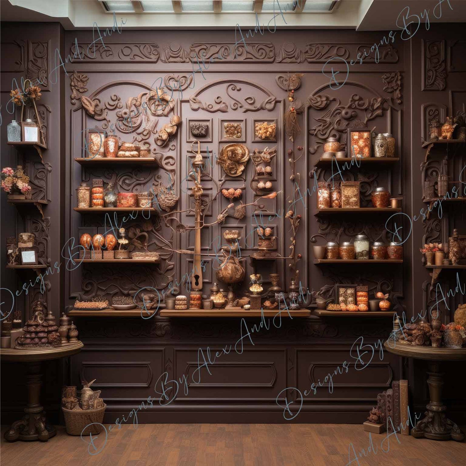 Chocolate Backdrop Background Digital Birthday Child Photo - Etsy