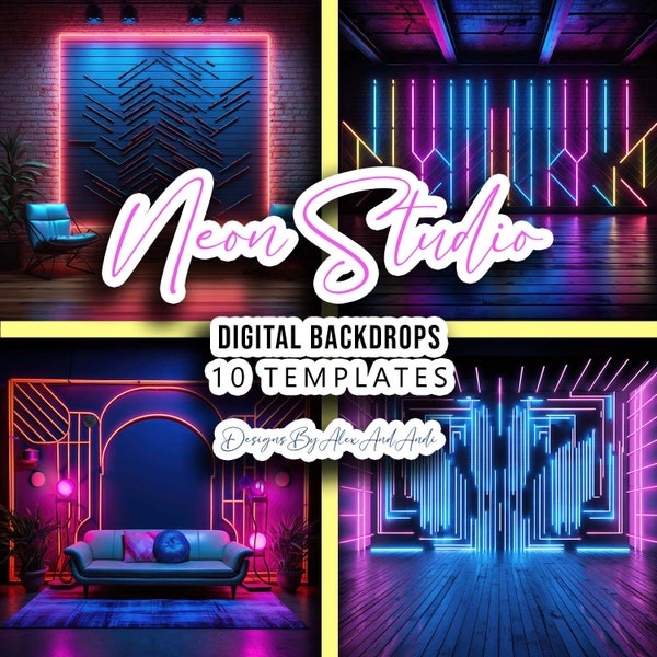 Neon Photo Backdrop - Etsy