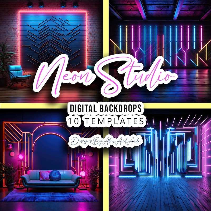 Neon Photo Backdrop - Etsy