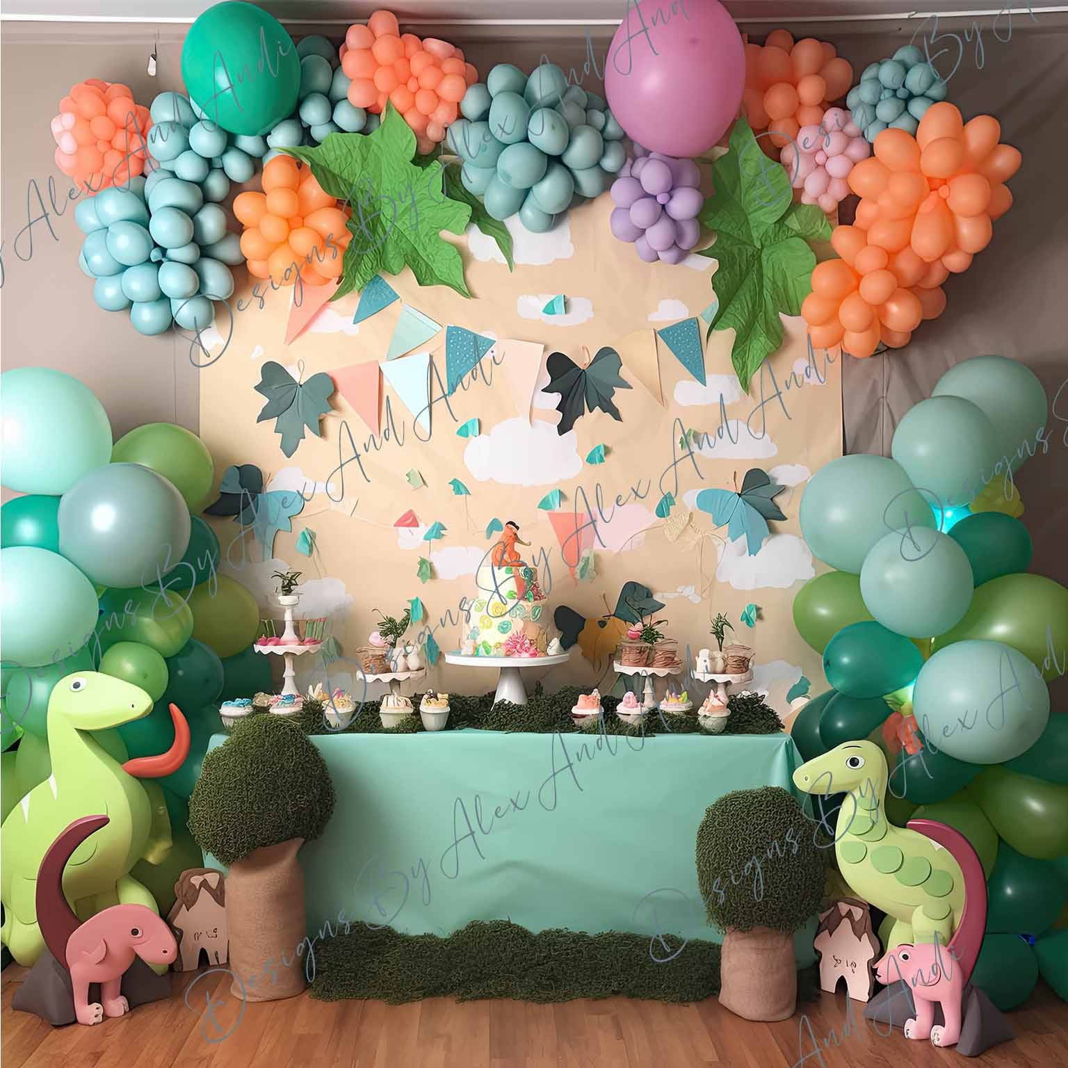 Dinosaur Childrens Backdrop Background Digital Photo Shoot Studio ...