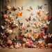 Colorful Butterfly Backdrop Background Digital Birthday Child Photo ...