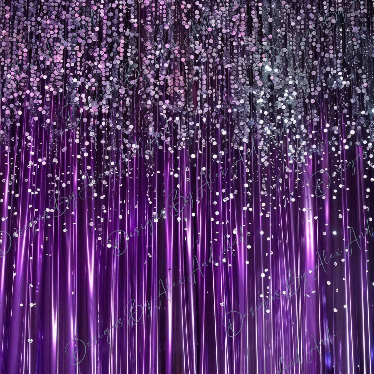 Purple Silver Celebrity Background Model Back Ground Booth Party Birth ...