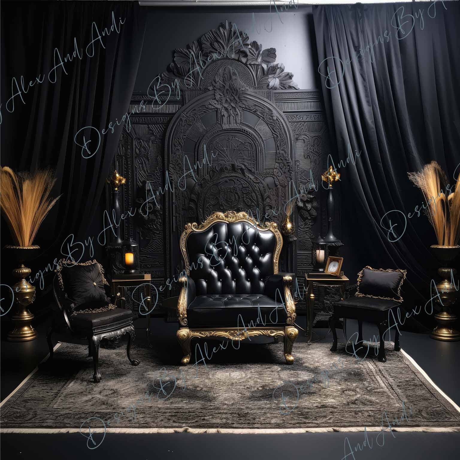 Black Velvet Digital Backdrop Overlay Wedding Sweet 16 Background ...