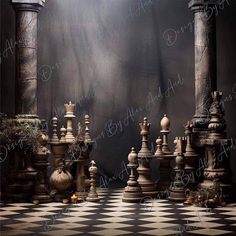 Chess Studio Backdrop Background Digital Birthday Child Photo Shoot ...