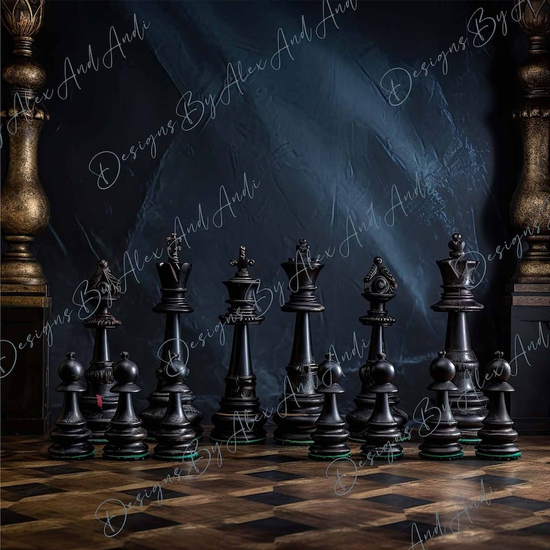 Chess Studio Backdrop Background Digital Birthday Child Photo Shoot ...