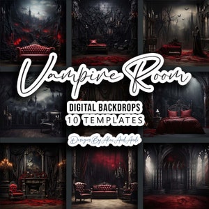 Vampire Room Digital Backdrop Background Birthday Child Photo Shoot ...