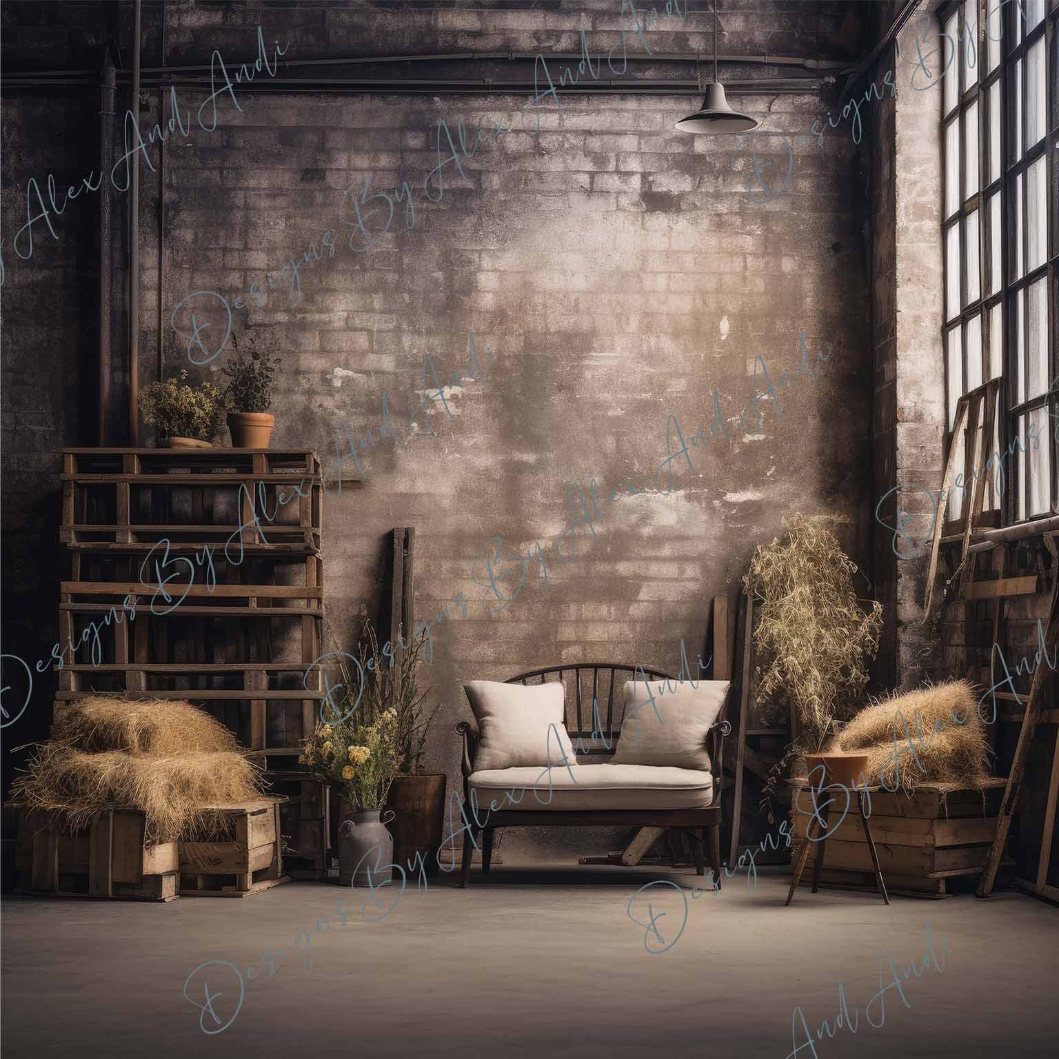 Rustic Room Digital Backdrop Overlay Background Birthday Home Photo ...