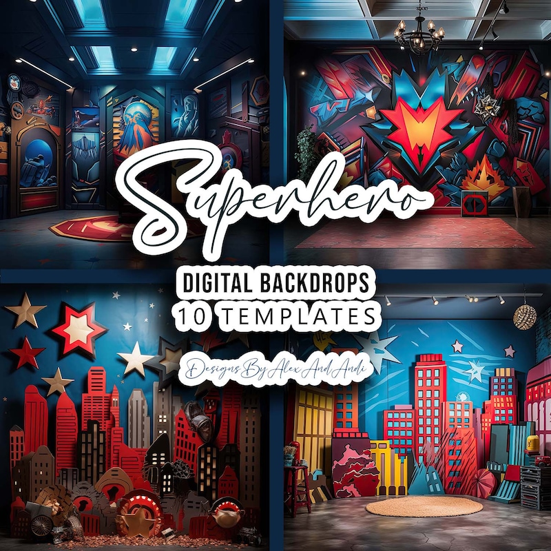 Superhero Backdrop - Etsy