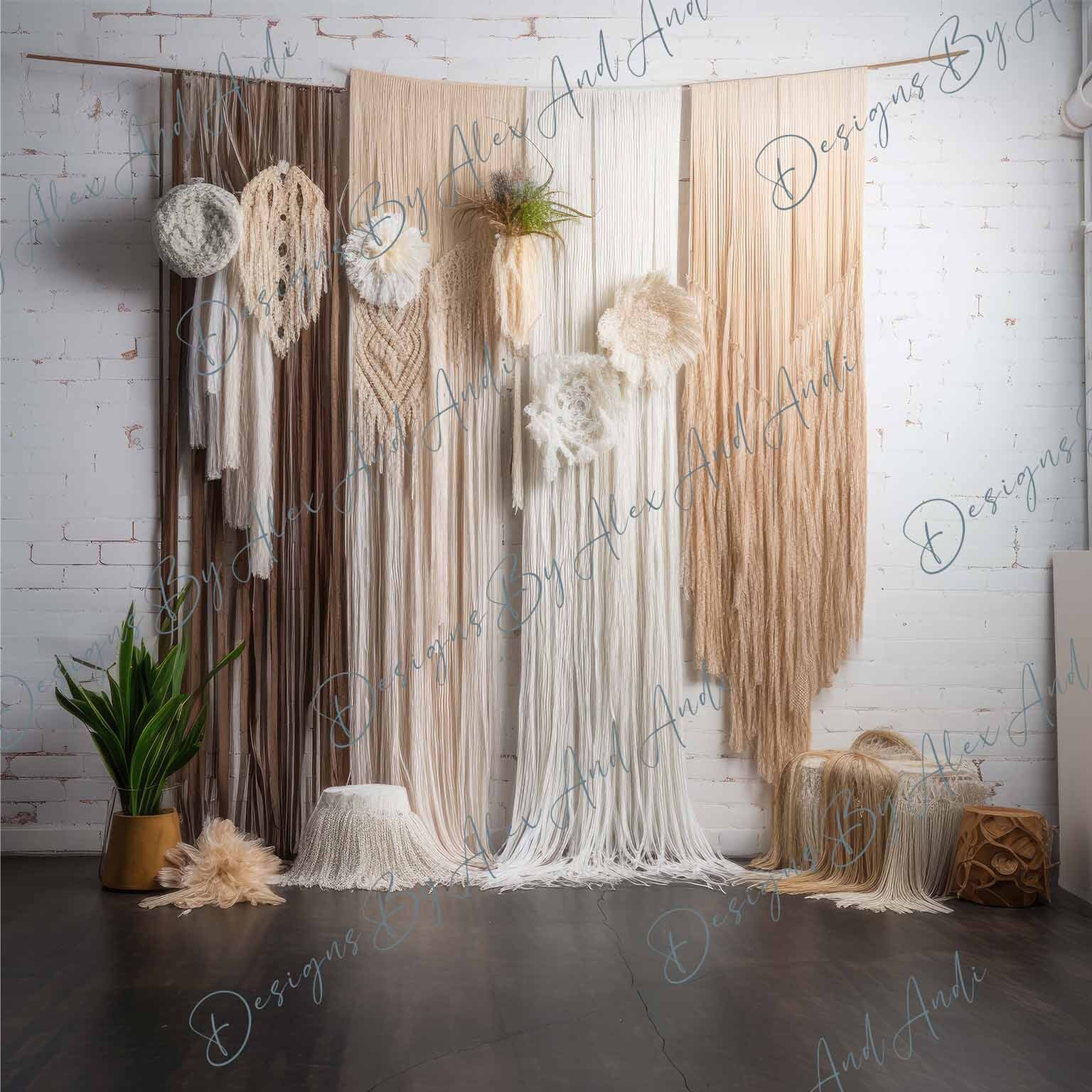 Fringe Decor Backdrop Background Digital Photo Shoot Picture Prop ...