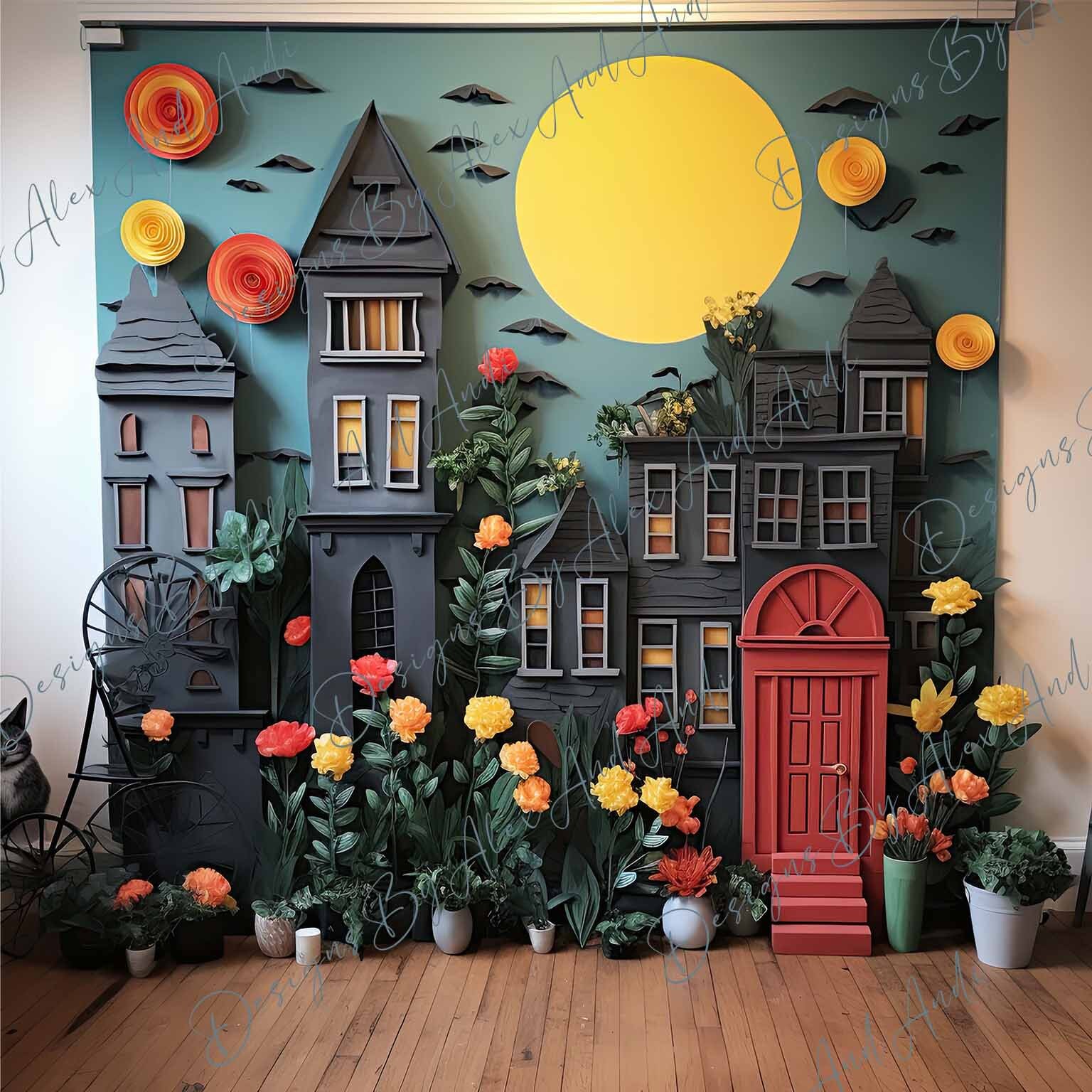 Cute Craft Home Digital Backdrop Overlay Background Birthday Child ...
