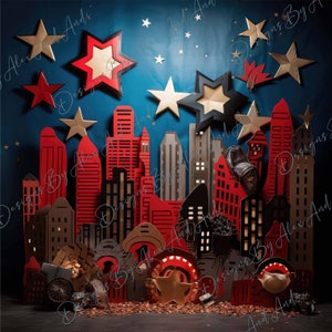 Superhero Digital Backdrop Overlay Wedding Sweet 16 Background Birthday ...