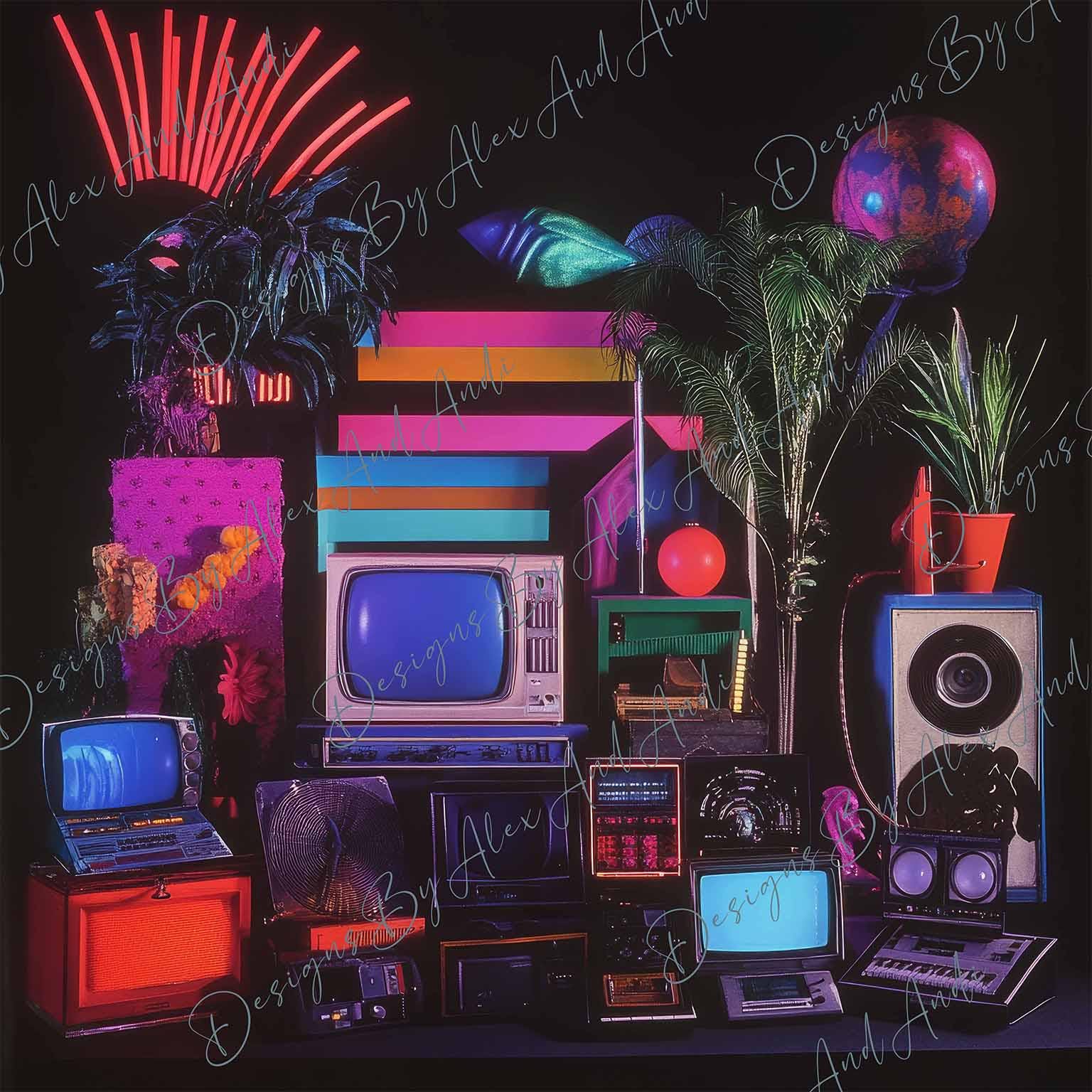 1980s Back Ground Photo 80s Picture Eighties Background Photo Shoot ...