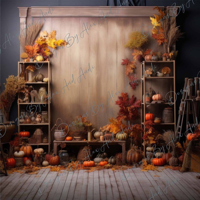 Fall Digital Backdrop Background Birthday Child Photo Shoot Picture ...