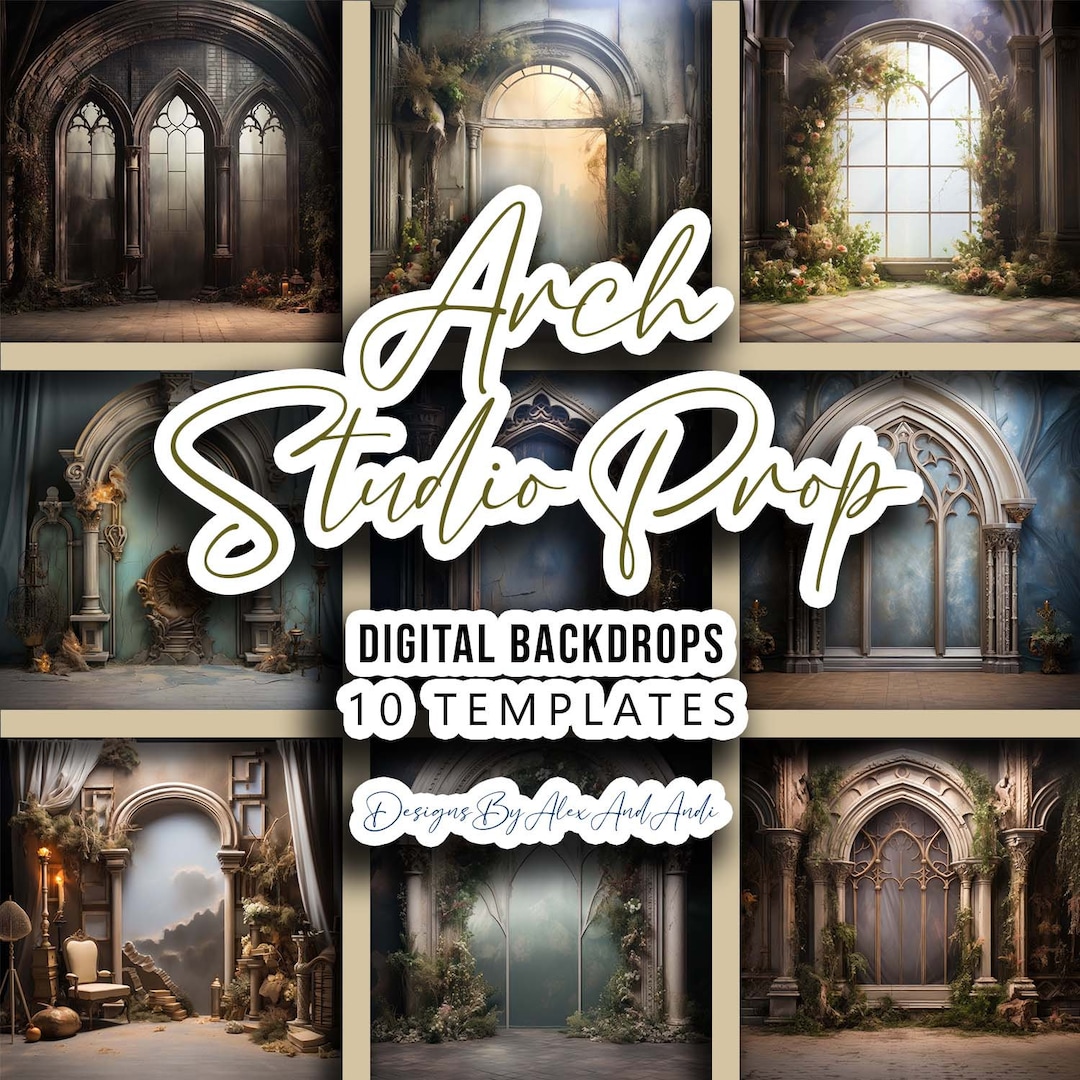 Arch Studio Prop Backdrop Background Digital Birthday Child Photo Shoot ...