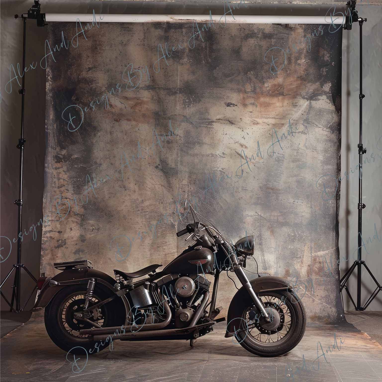 Motorcycle Studio Digital Background Backdrop Overlay Party Photo Shoot ...