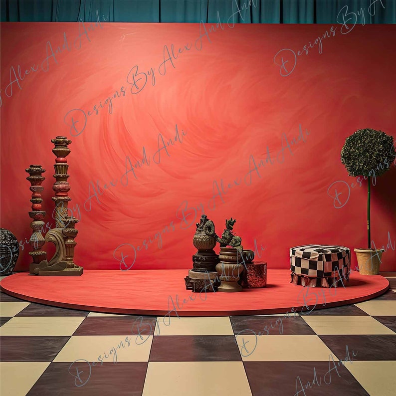 Checkers Backdrop Background Digital Birthday Child Photo Shoot Picture ...