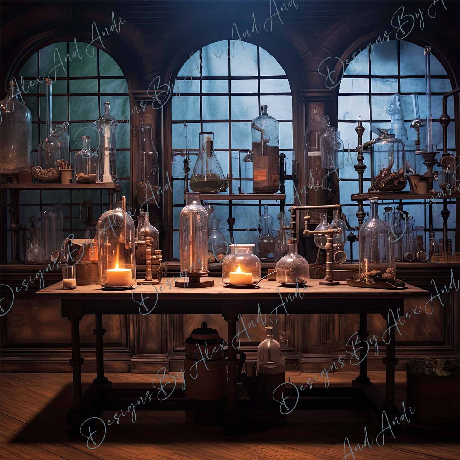 Scientist Backdrop Background Digital Birthday Child Photo Shoot ...