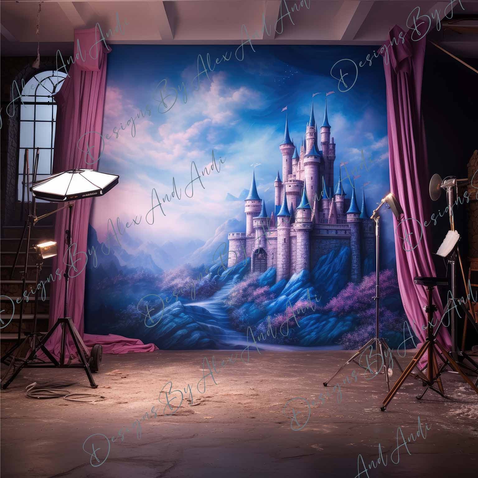 Princess Studio Backdrop Background Digital Child Sweet 16 Photo Shoot ...
