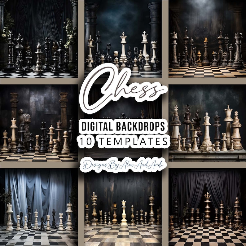 Chess Backdrop Background Digital Birthday Child Photo Shoot Picture ...