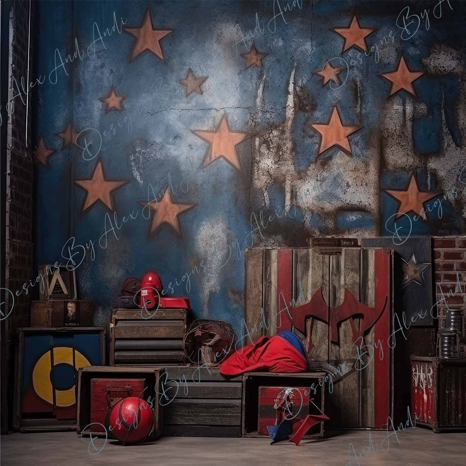 Superhero Digital Backdrop Overlay Wedding Sweet 16 Background Birthday ...