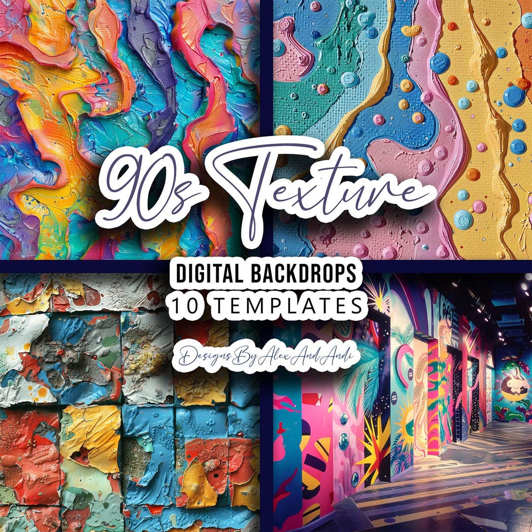 90s Texture Photo 1990 Background Ninetie Digital Backdrop 1990s ...