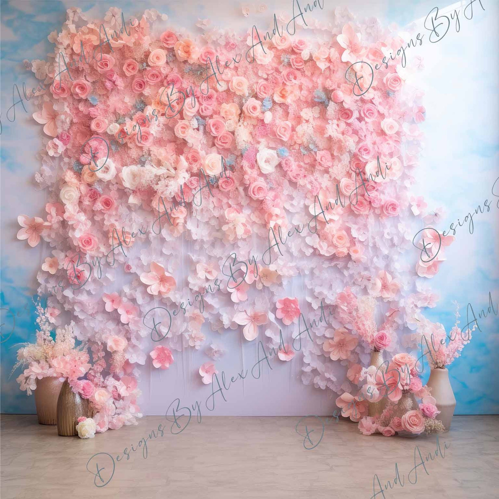 Bridal Shower Digital Backdrop Wedding Background Photo Shoot Picture ...