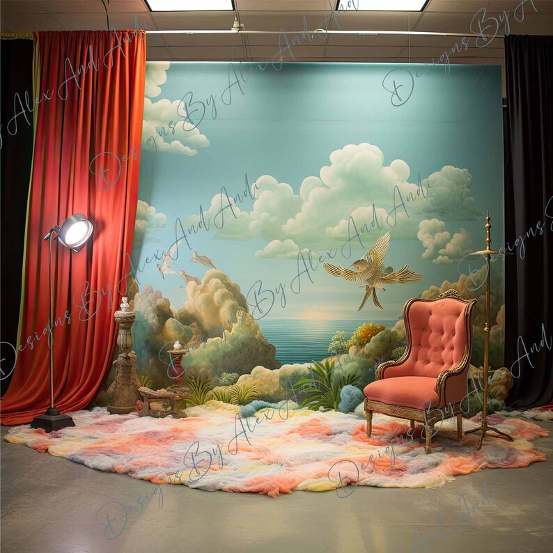 Photo Booth Backdrop Background Digital Studio Photo Shoot Picture Prop ...