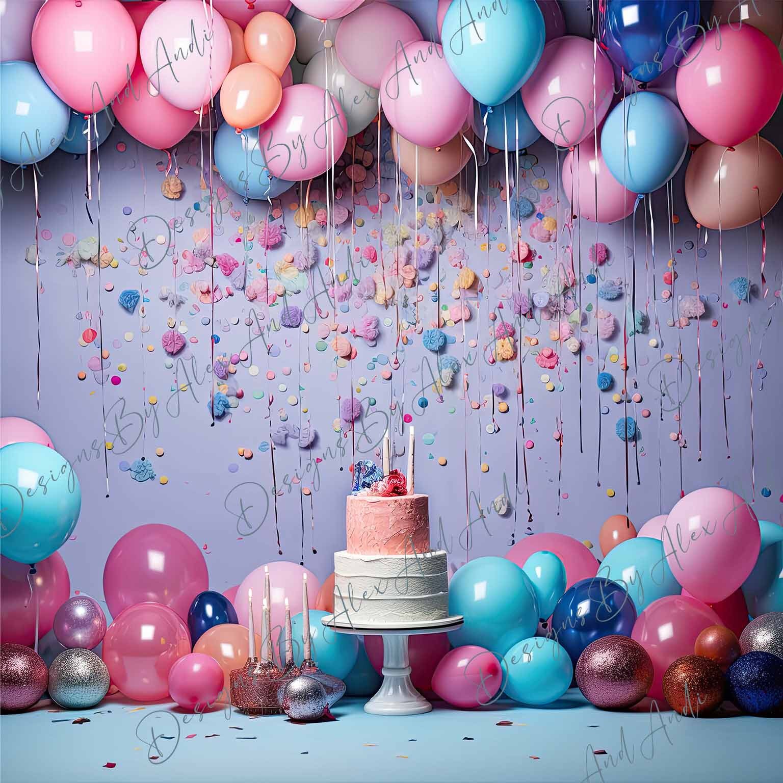 Birthday Backdrop Digital Backdrop Background Birthday Child Photo ...