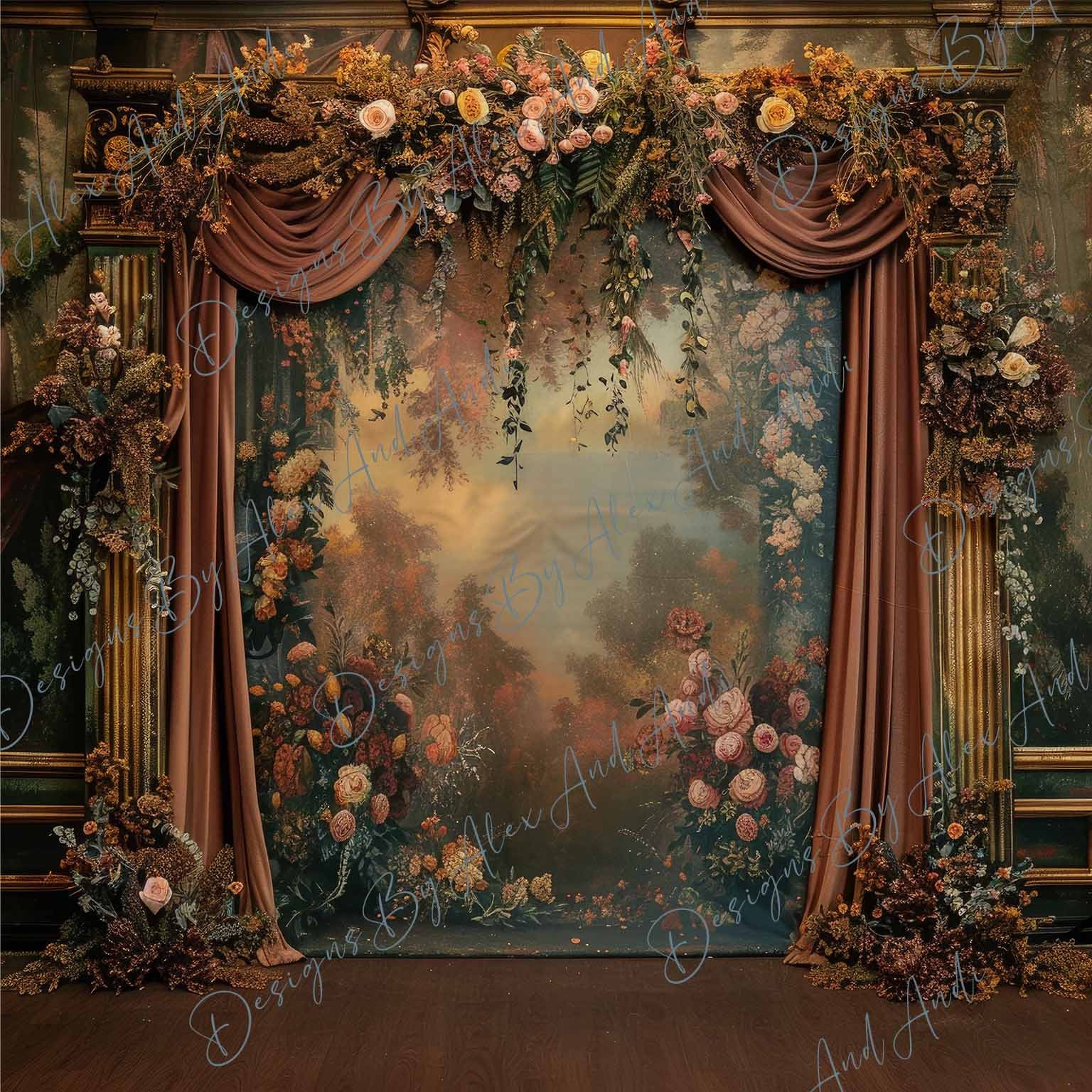 Formal Studio Photo Formal Ceremony Backdrop Back Drop Digital Backdrop ...