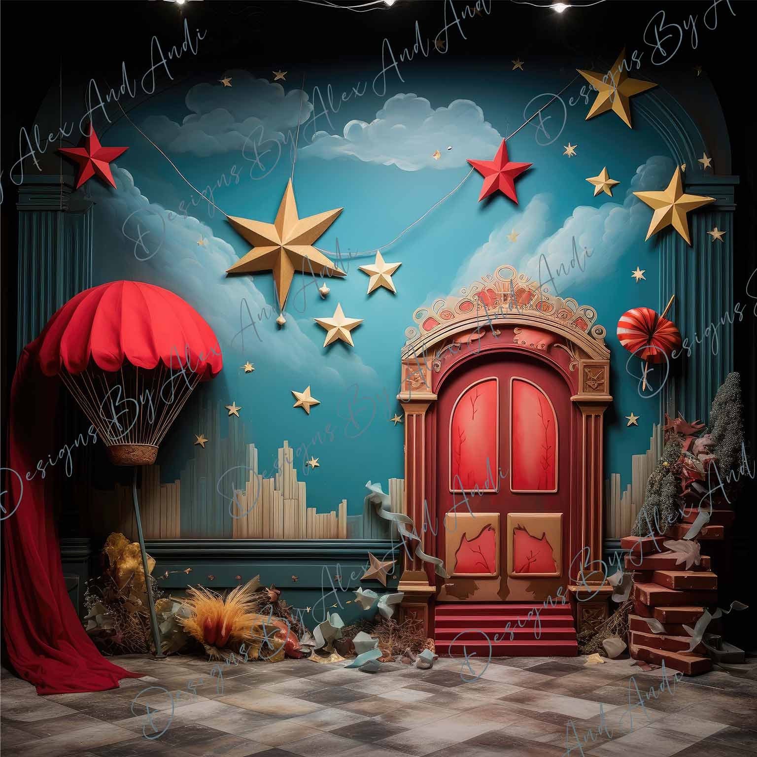 Digital Party Room Digital Backdrop Background Birthday Child Photo ...