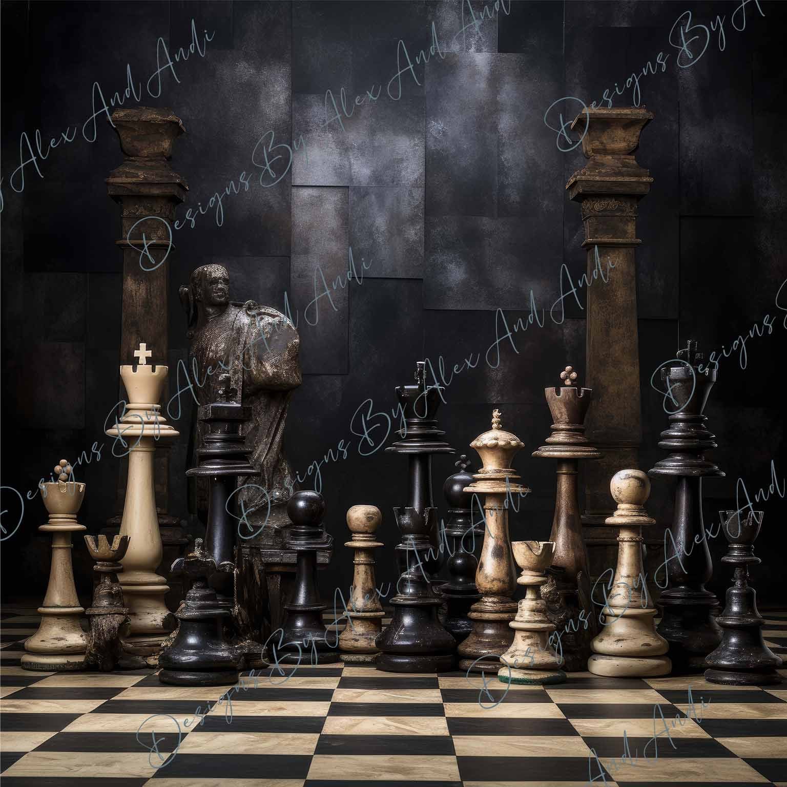 Chess Backdrop Background Digital Birthday Child Photo Shoot Picture ...