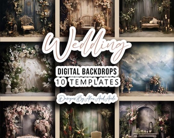 Bridal Shower Digital Backdrop Wedding Background Photo Shoot - Etsy