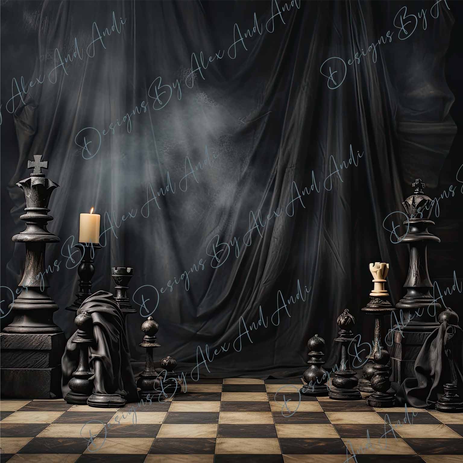 Chess Studio Backdrop Background Digital Birthday Child Photo Shoot ...