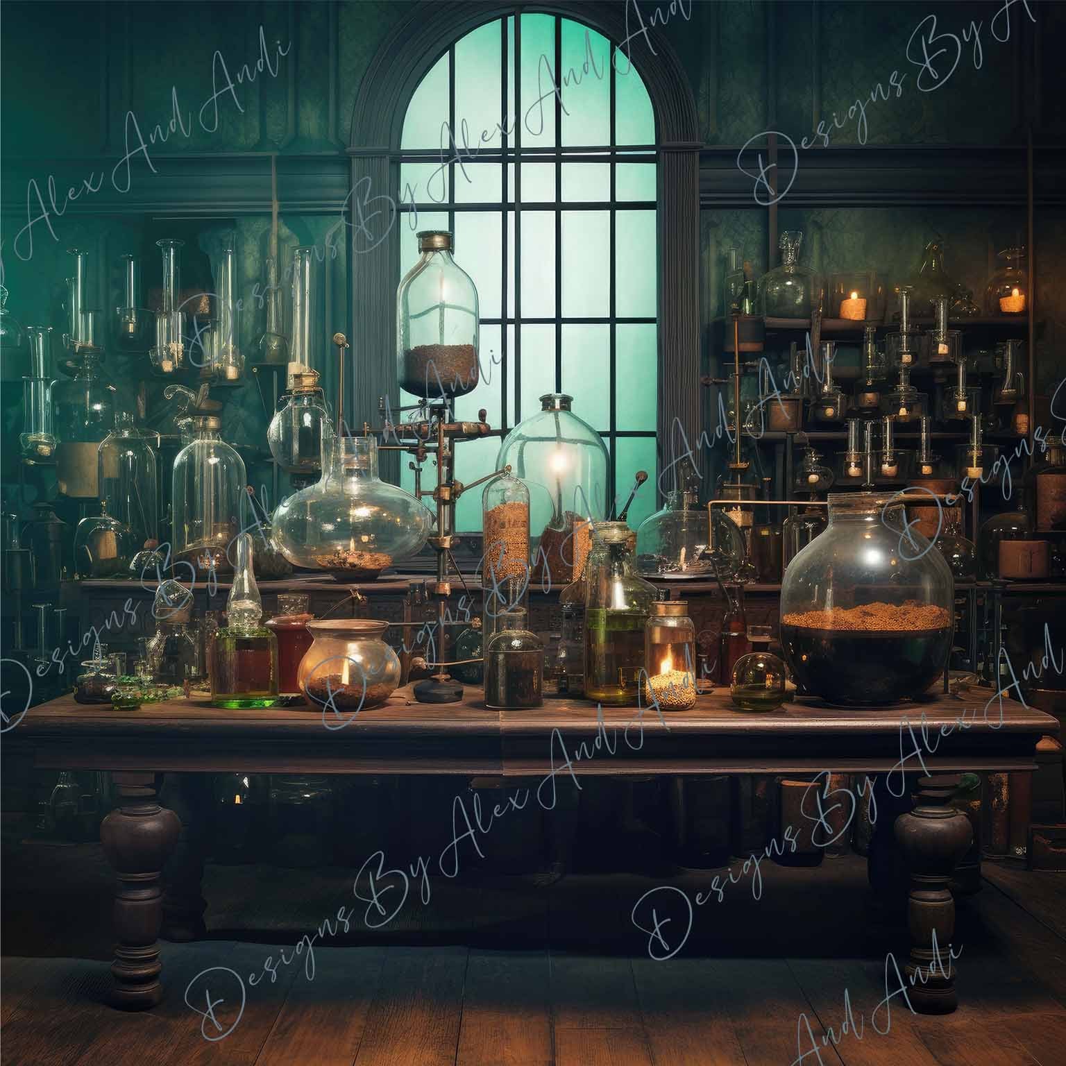 Chemistry Lab Backdrop Background Digital Birthday Child Photo Shoot ...