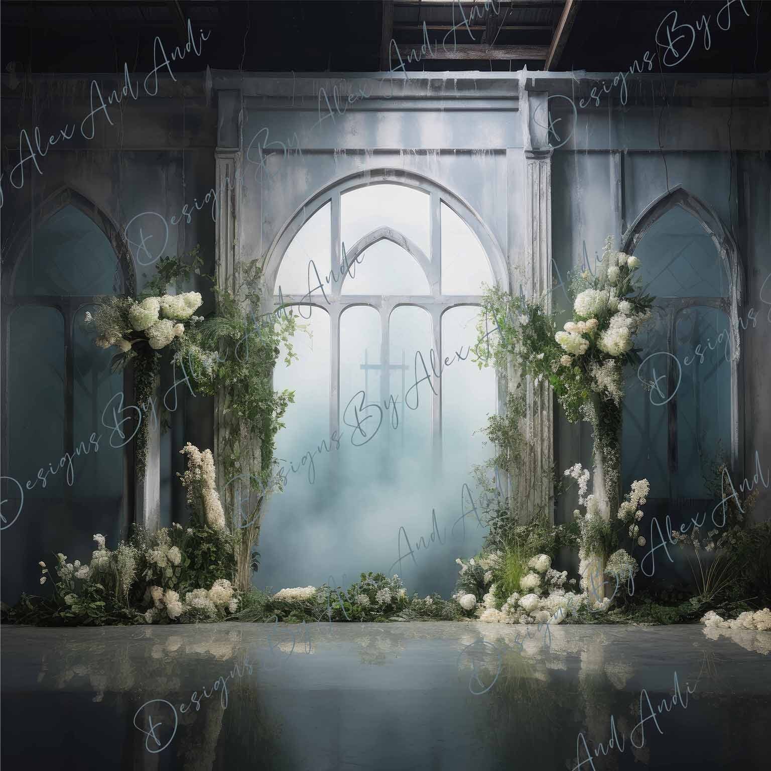 Baptism Studio Digital Backdrop Overlay Background Wedding Child Photo ...