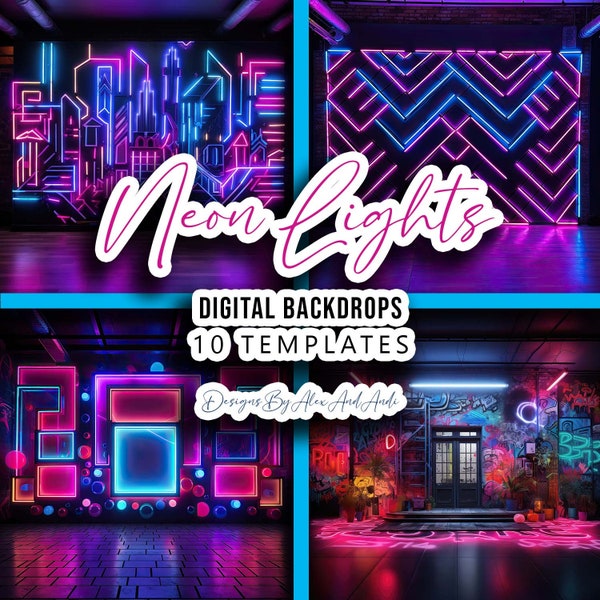 Neon Photo Backdrop - Etsy