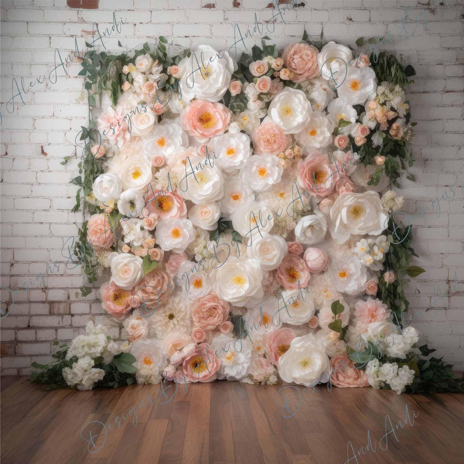 Flower Wall Backdrop Background Digital Photo Shoot Picture - Etsy