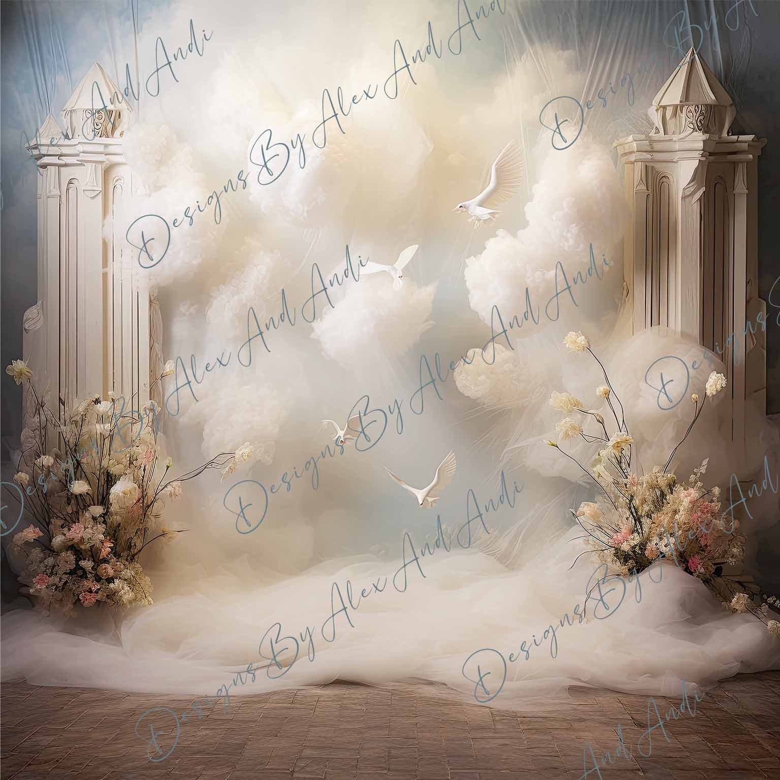 Baptism Digital Backdrop Overlay Background Child Photo Picture Studio ...
