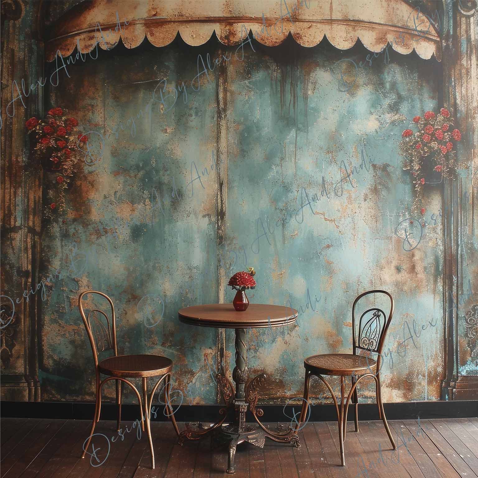 French Cafe Digital Overlay Backdrop Background Party Photo Picture ...