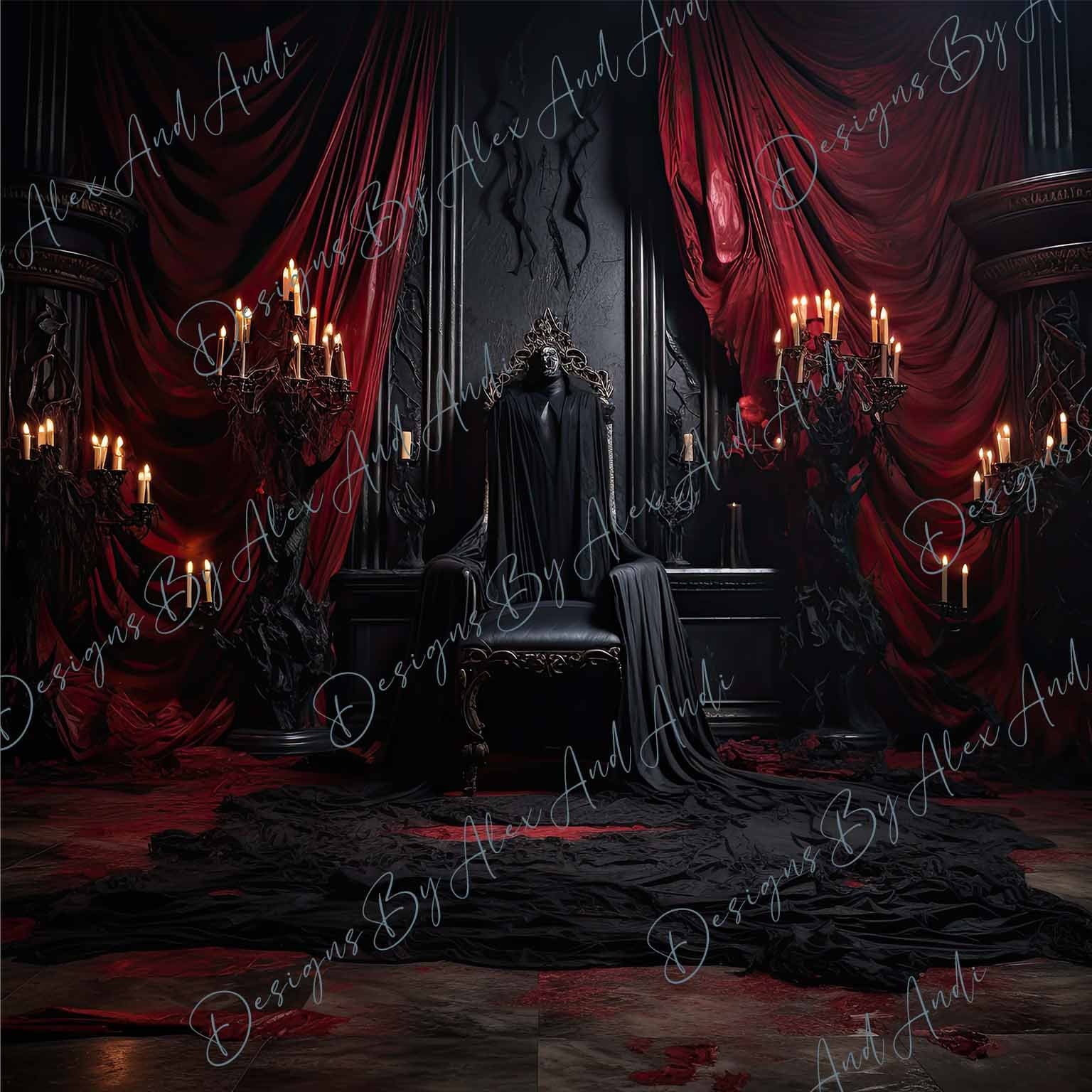 Vampire Digital Backdrop Background Birthday Child Photo Shoot Picture ...