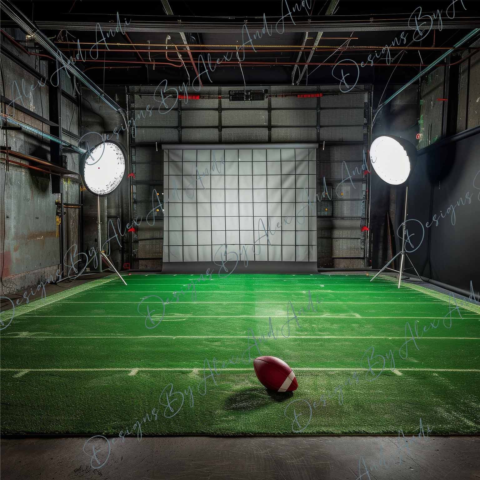 Football Studio Backdrop Football Back Drop Sport Photo Shoot Overlay ...
