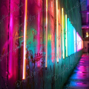 Neon Stage Digital Backdrop Party Back Ground Model Backdrop Booth ...