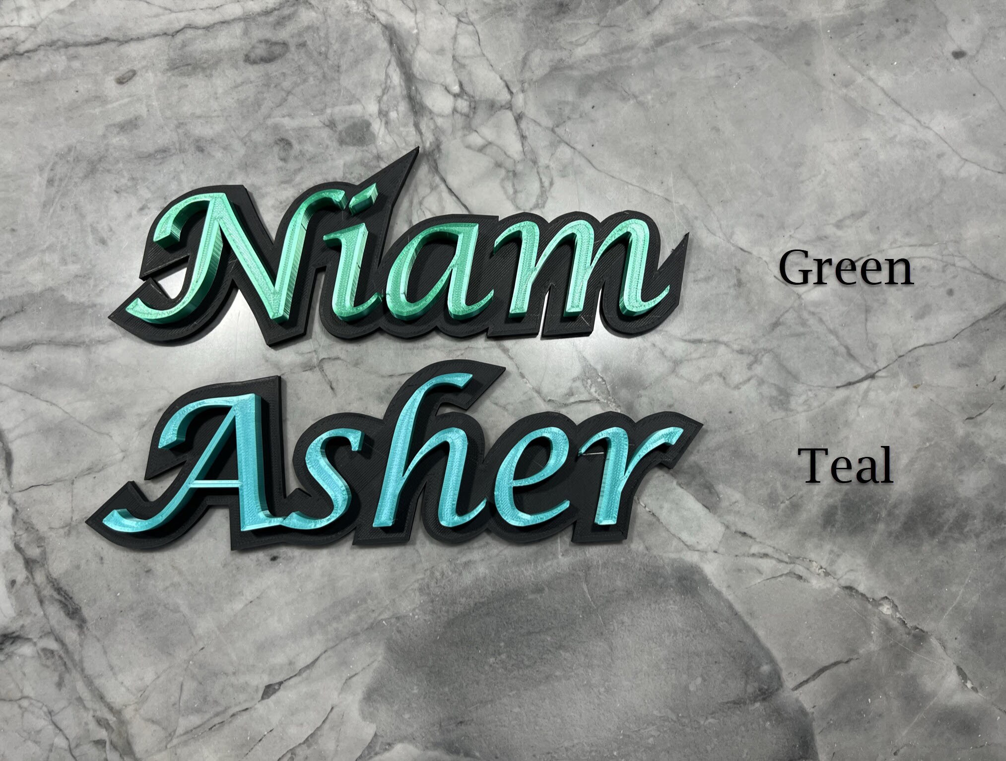 Personalized Door Sign, 3D Printed Name Sign, Custom Wall Sign, Wall ...