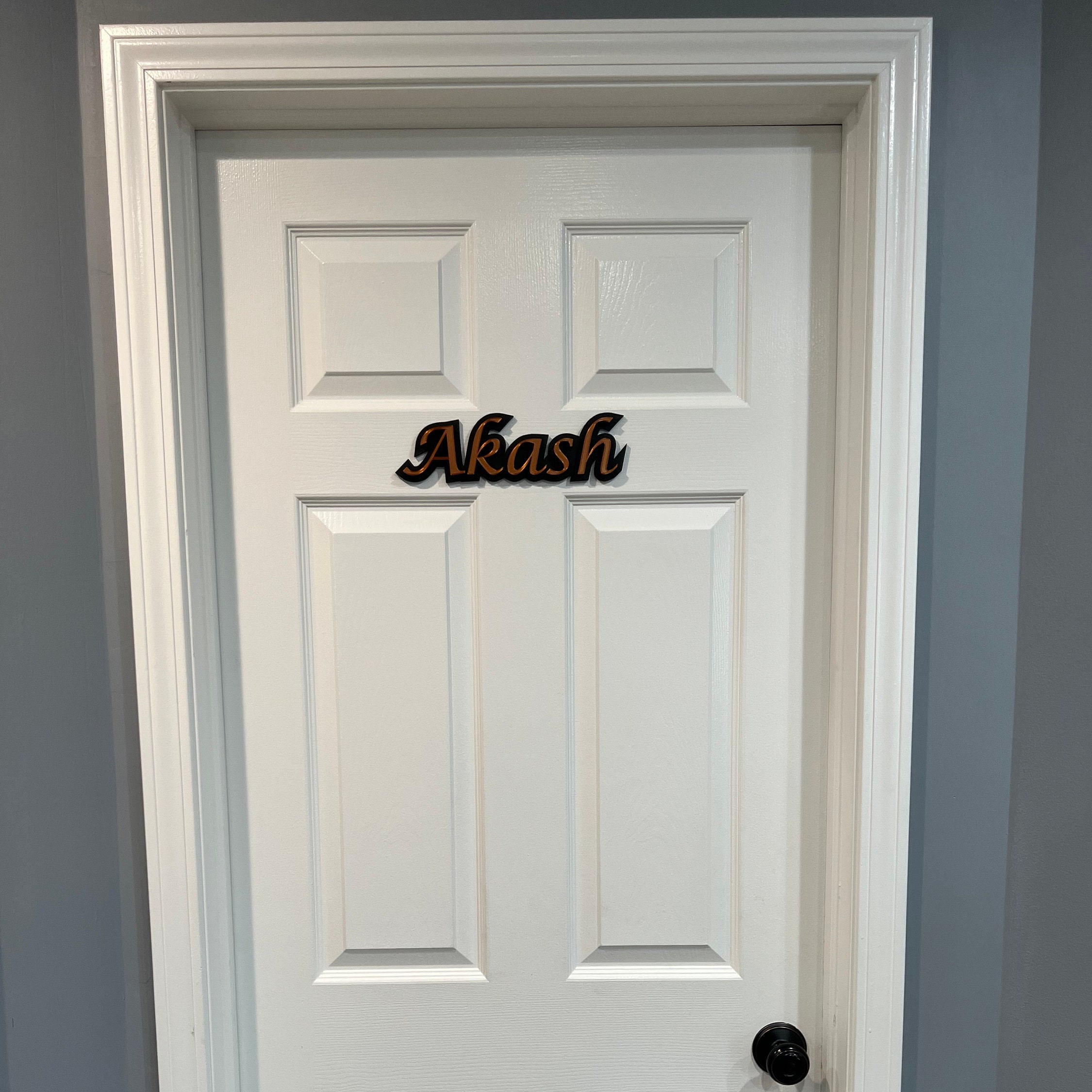 Personalized Door Sign, 3D Printed Name Sign, Custom Wall Sign, Wall ...